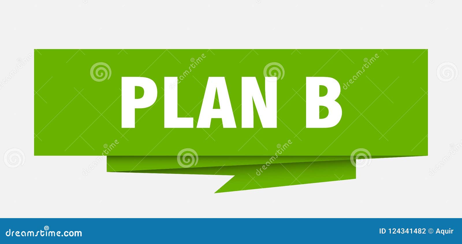 Plan b stock vector. Illustration of badge, flat, insignia - 124341482