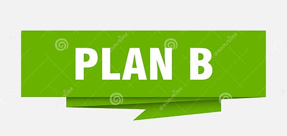 Plan b stock vector. Illustration of badge, flat, insignia - 124341482