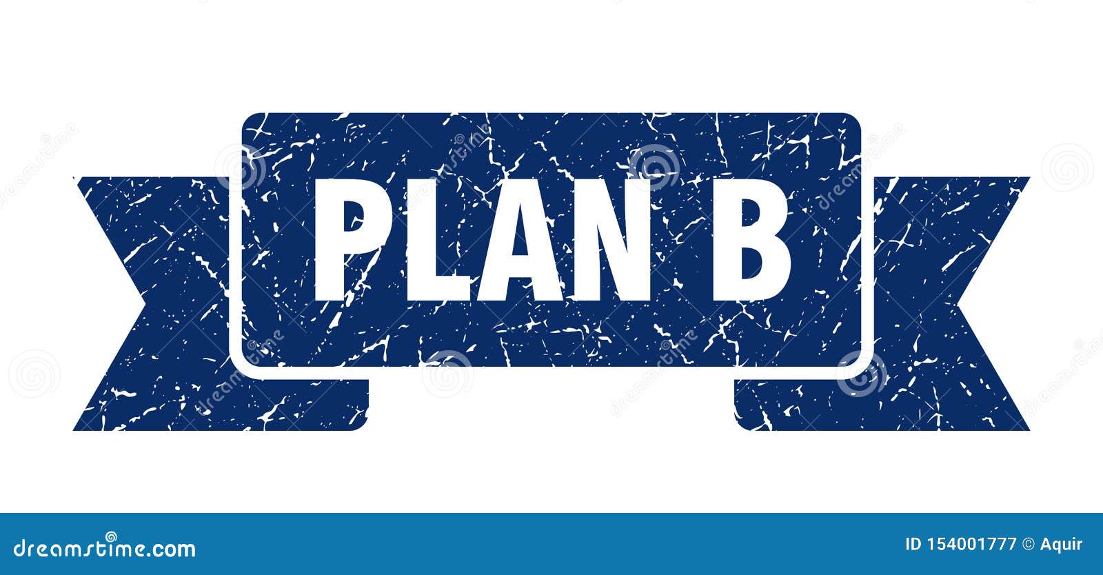 Plan b ribbon. stock vector. Illustration of vector - 154001777