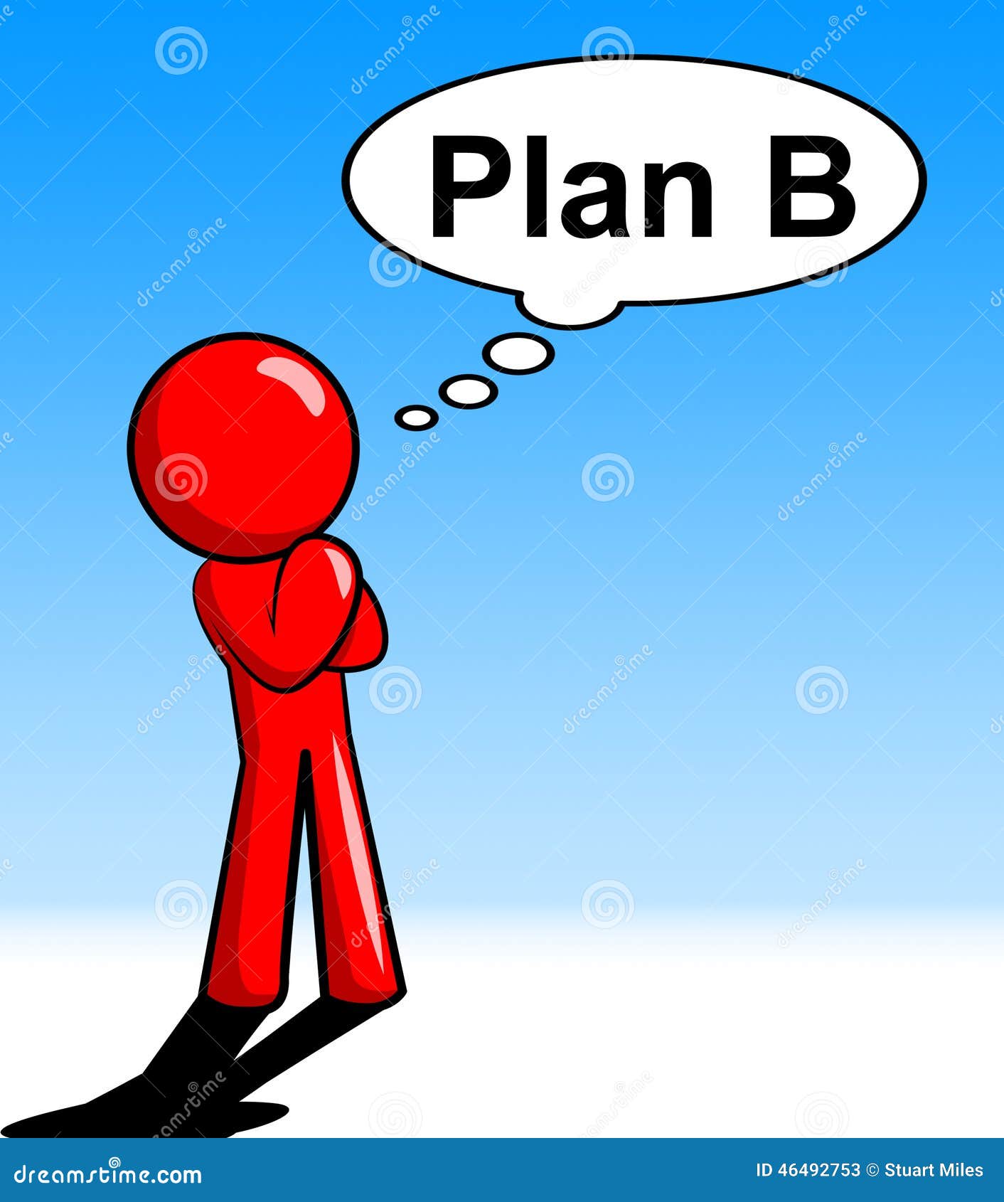 Plan B Shows Fall Back on and Alternative Stock Illustration ...