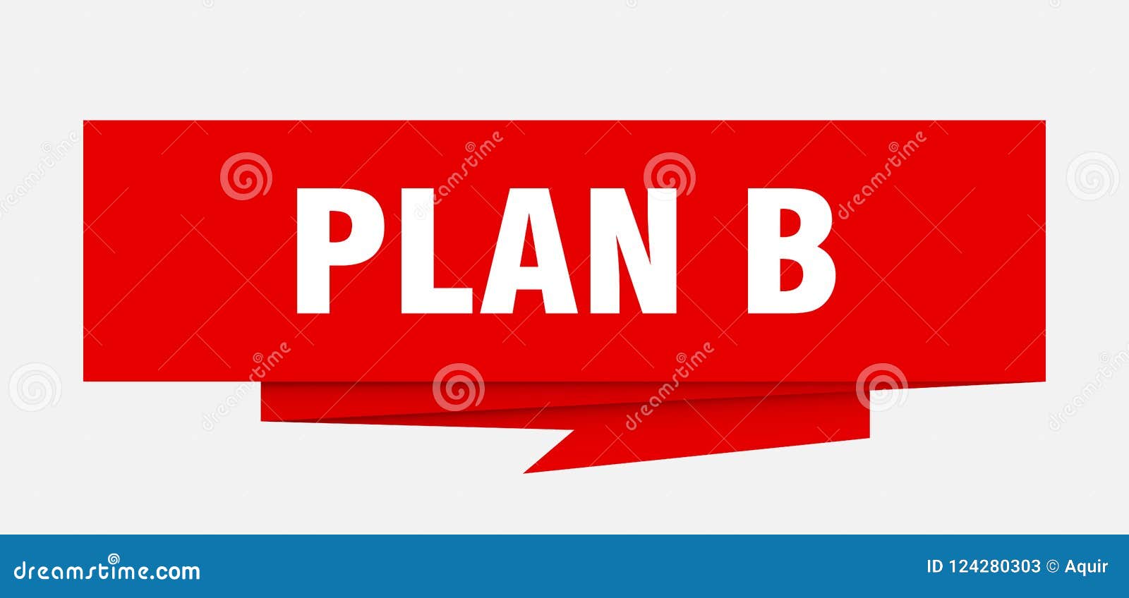Plan b stock vector. Illustration of notice, sticker - 124280303