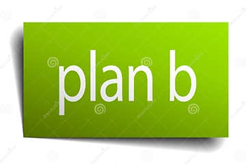 Plan b sign stock vector. Illustration of note, template - 122509405