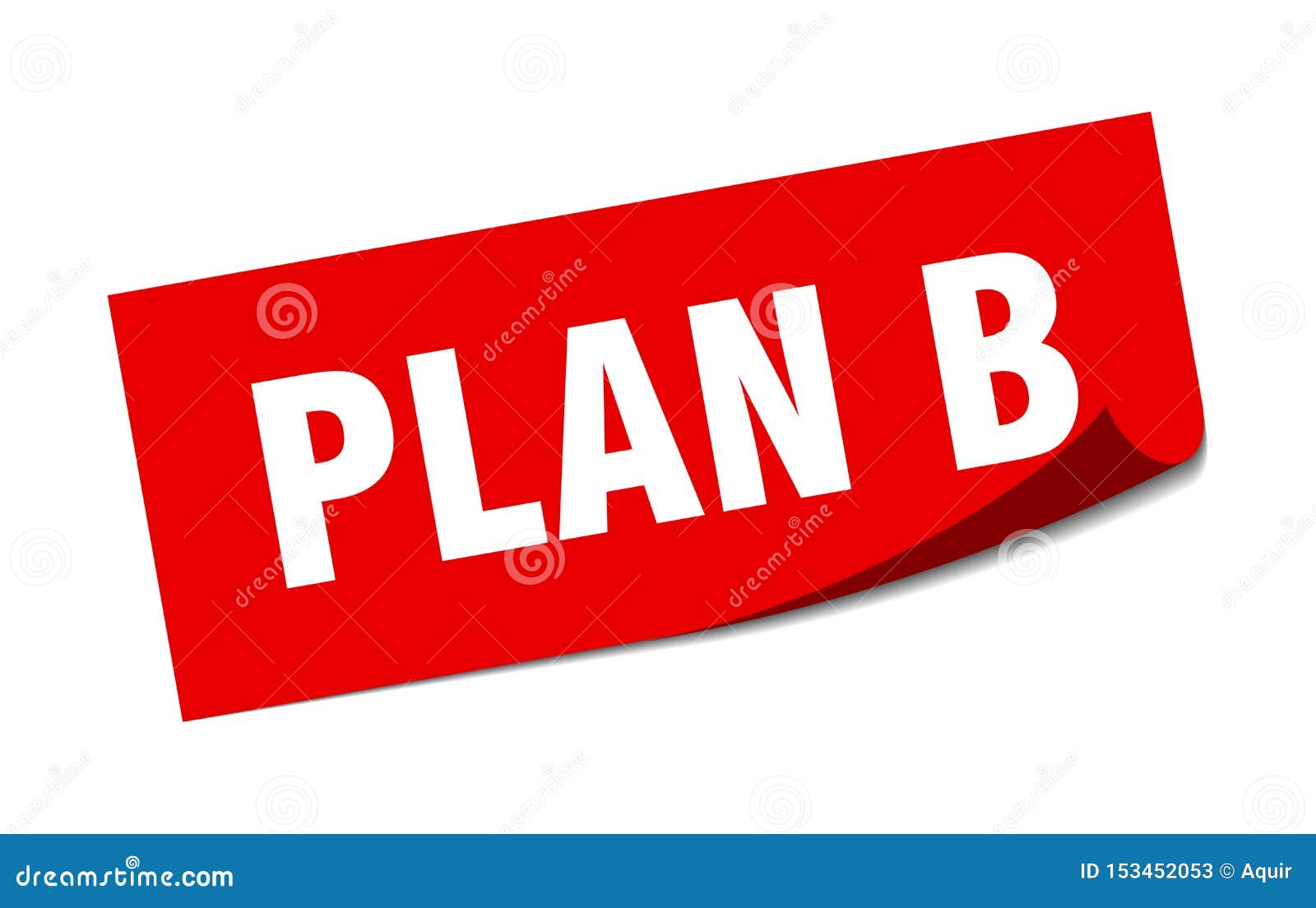 Plan b sticker. stock vector. Illustration of note, notice - 153452053