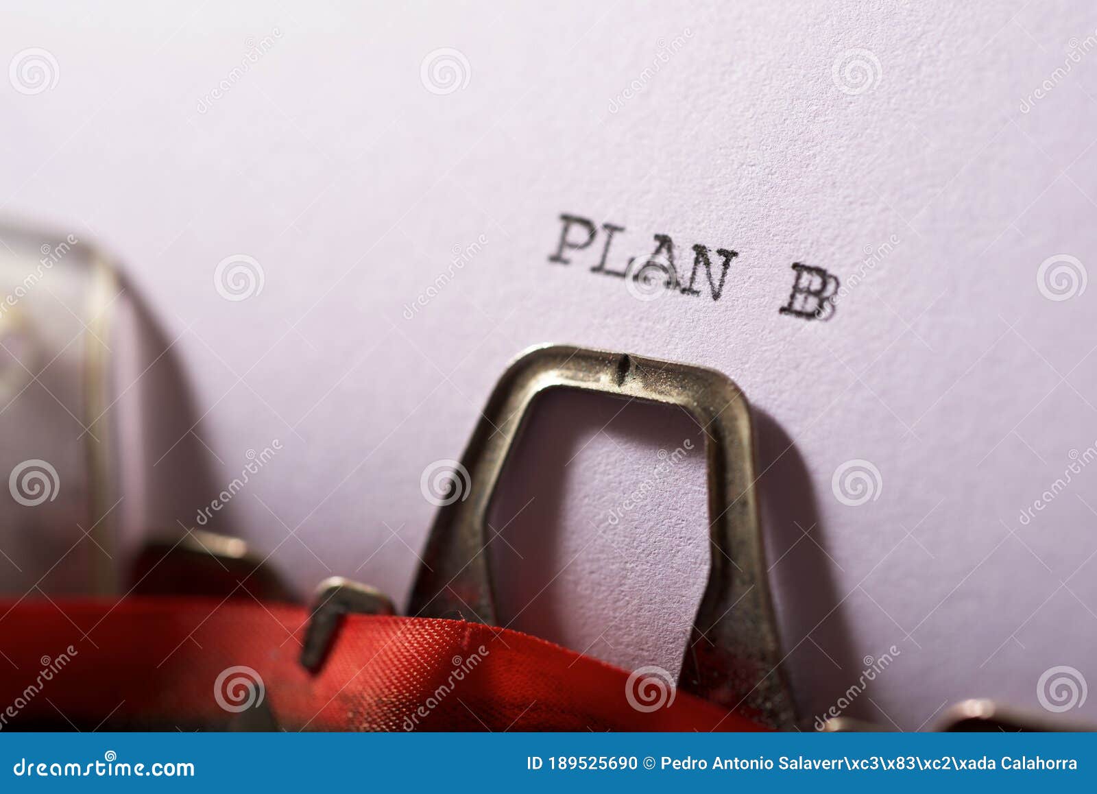Plan B text stock photo. Image of sentence, action, message - 189525690