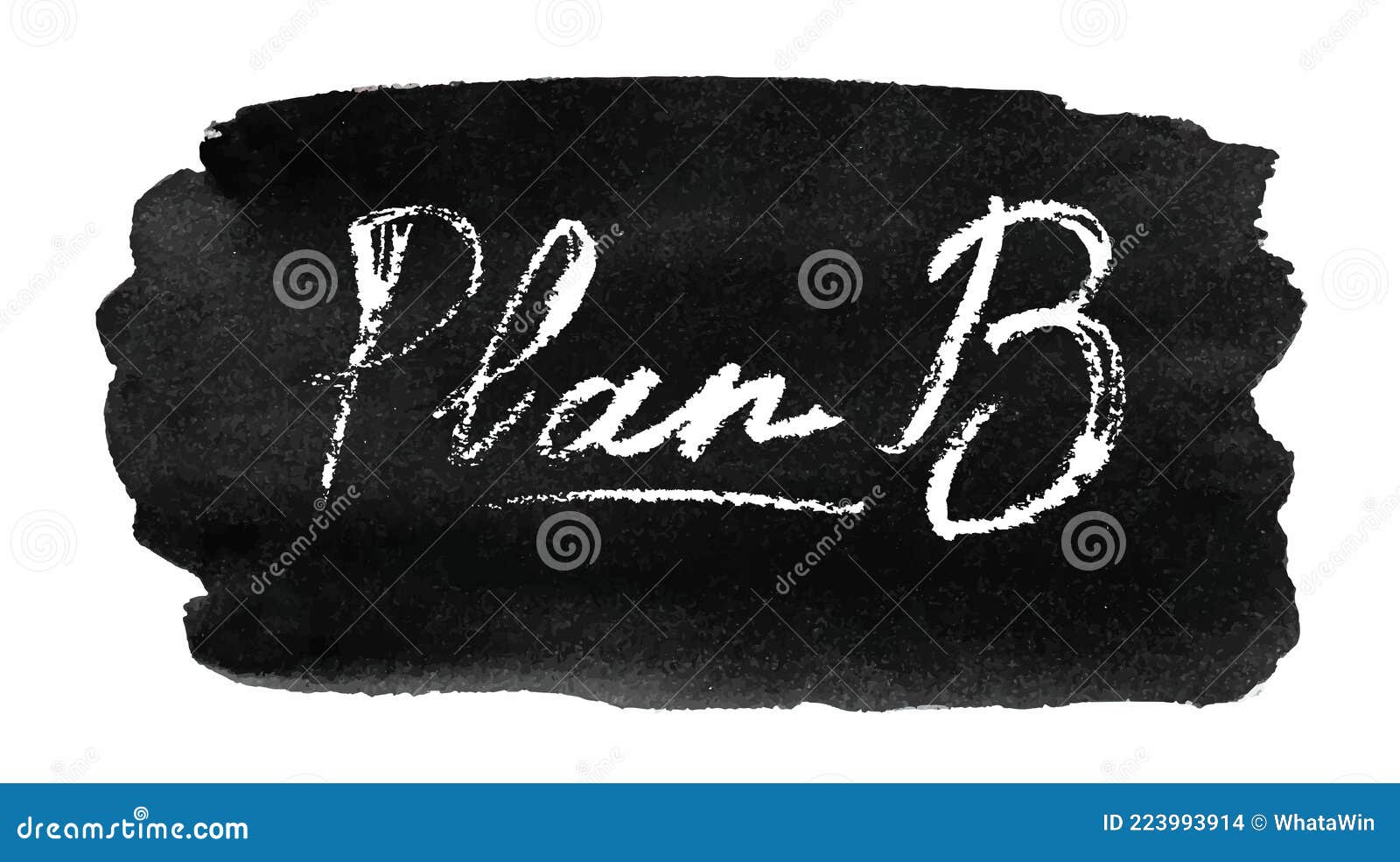 Plan B Vector Lettering Illustration. Business Strategy Concept Stock ...