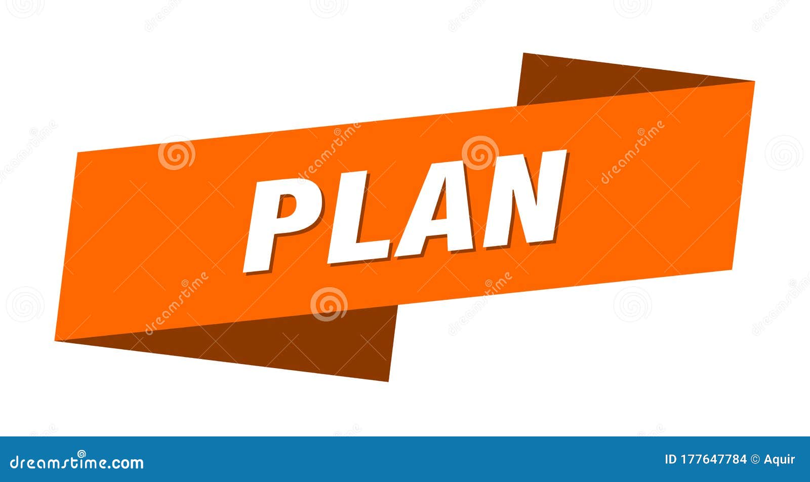 Plan Banner Template. Plan Ribbon Label Stock Vector - Illustration of ...