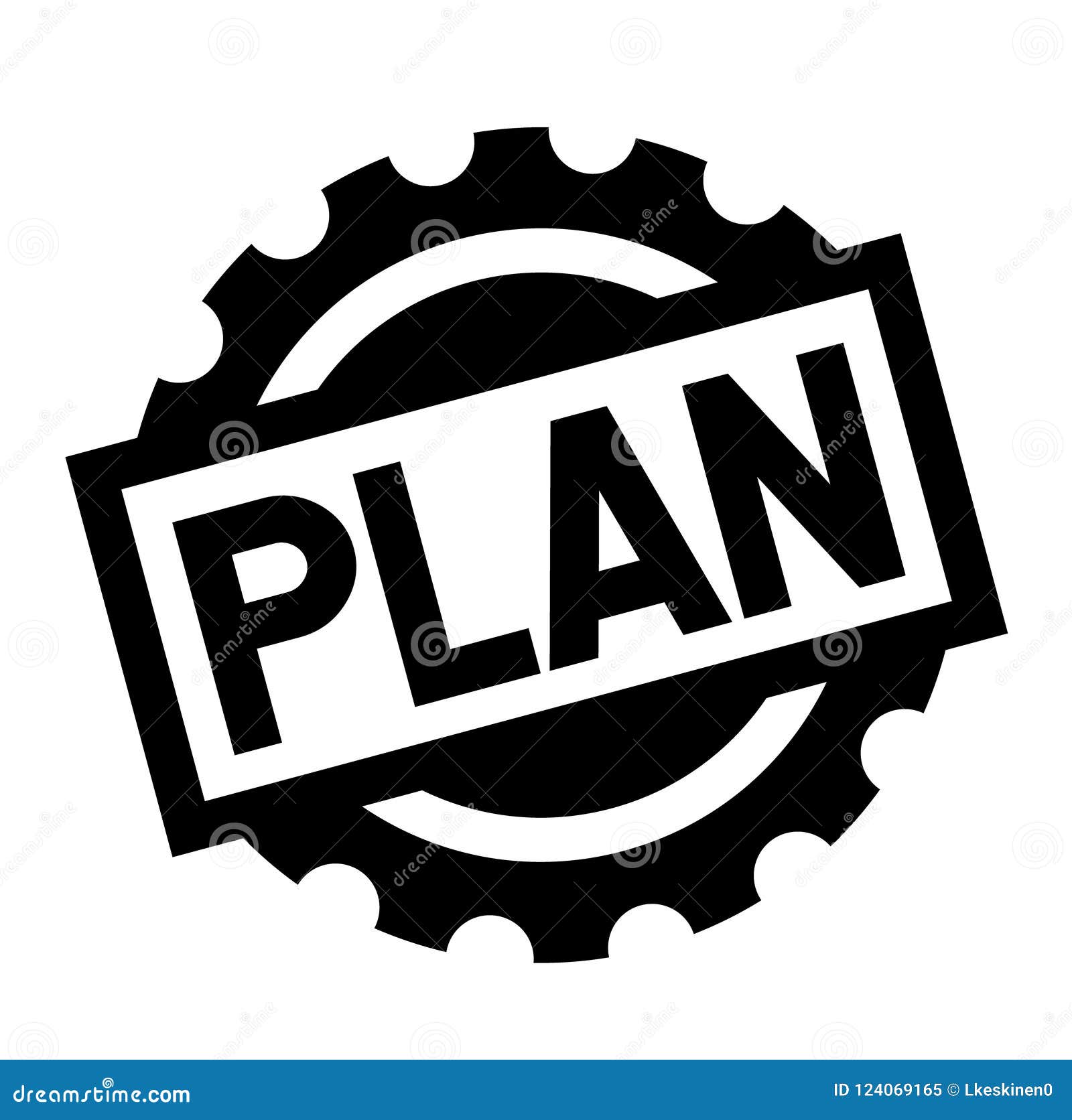 Plan black stamp stock vector. Illustration of banner - 124069165