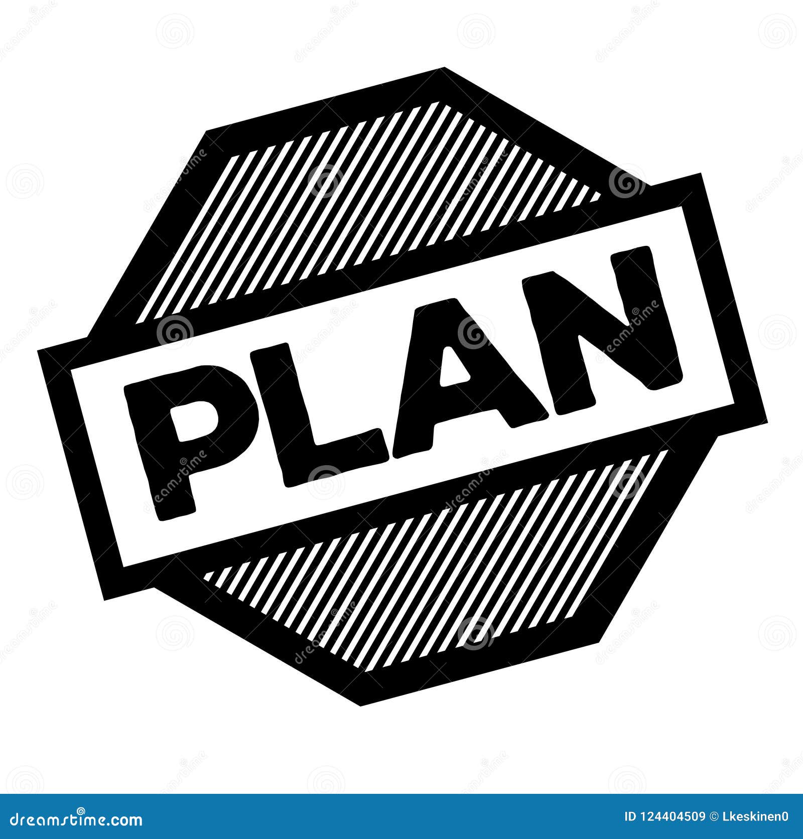 Plan black stamp stock vector. Illustration of flow - 124404509