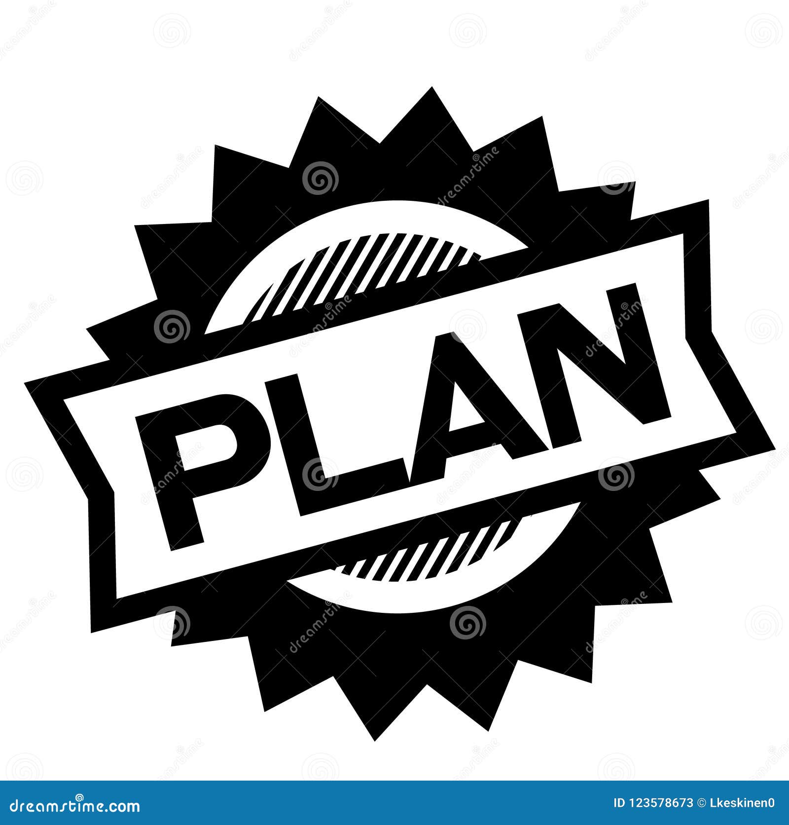 Plan black stamp stock vector. Illustration of banner - 123578673
