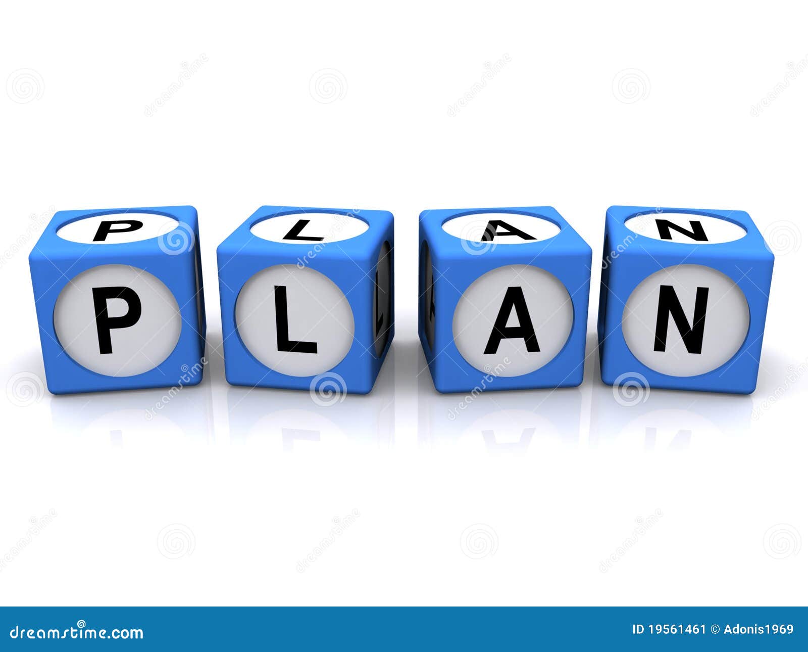 Plan in blocks stock illustration. Illustration of blocks - 19561461