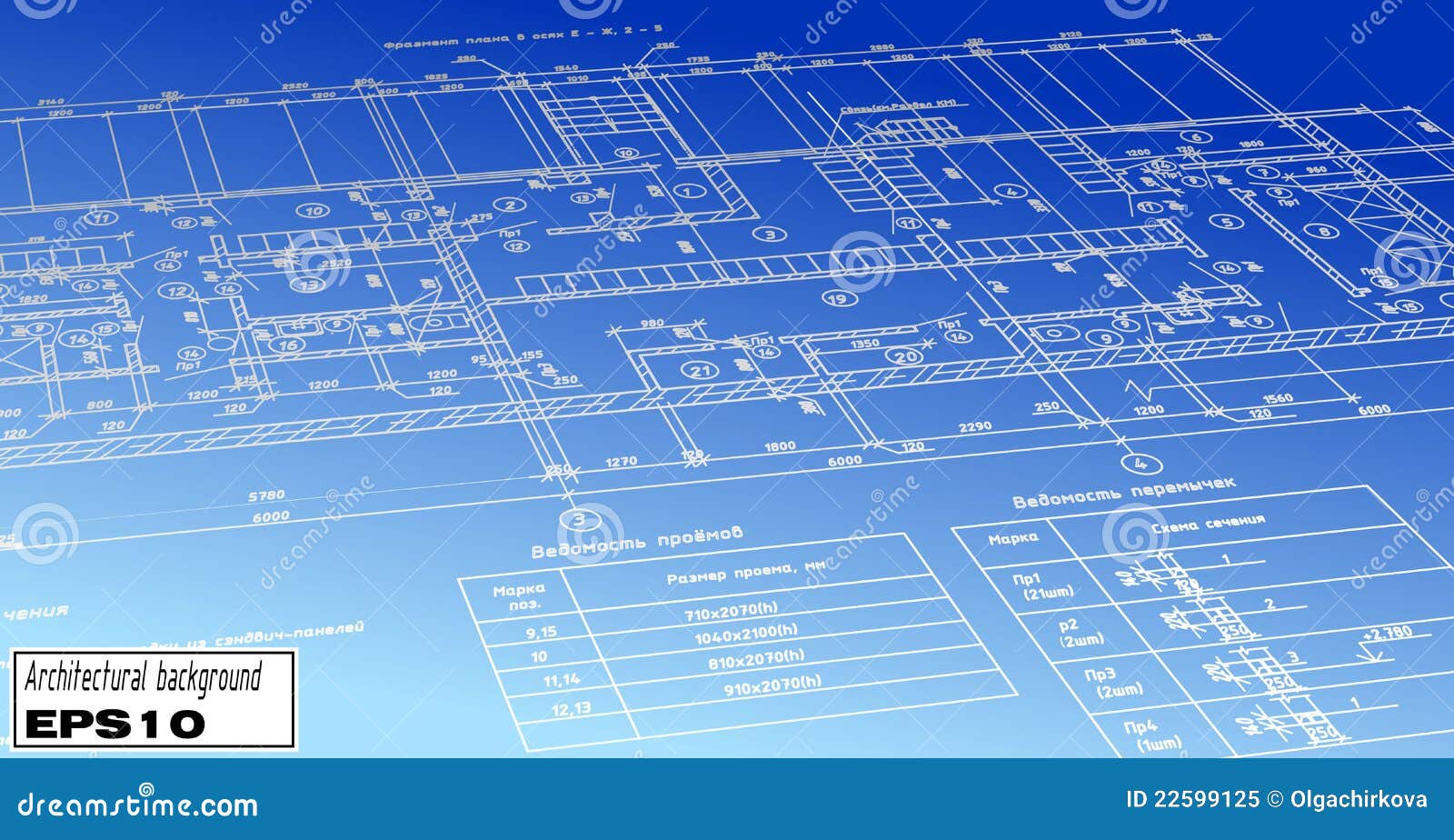 Plan Blueprint Cartoon Vector | CartoonDealer.com #22599125