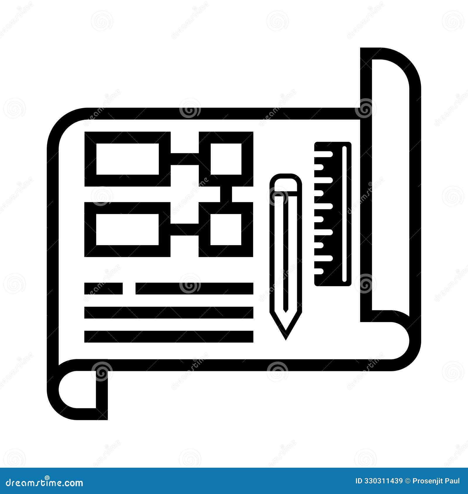 Plan, Building Plan, Scale, Pencil, Ruler, Planning Icon Stock ...