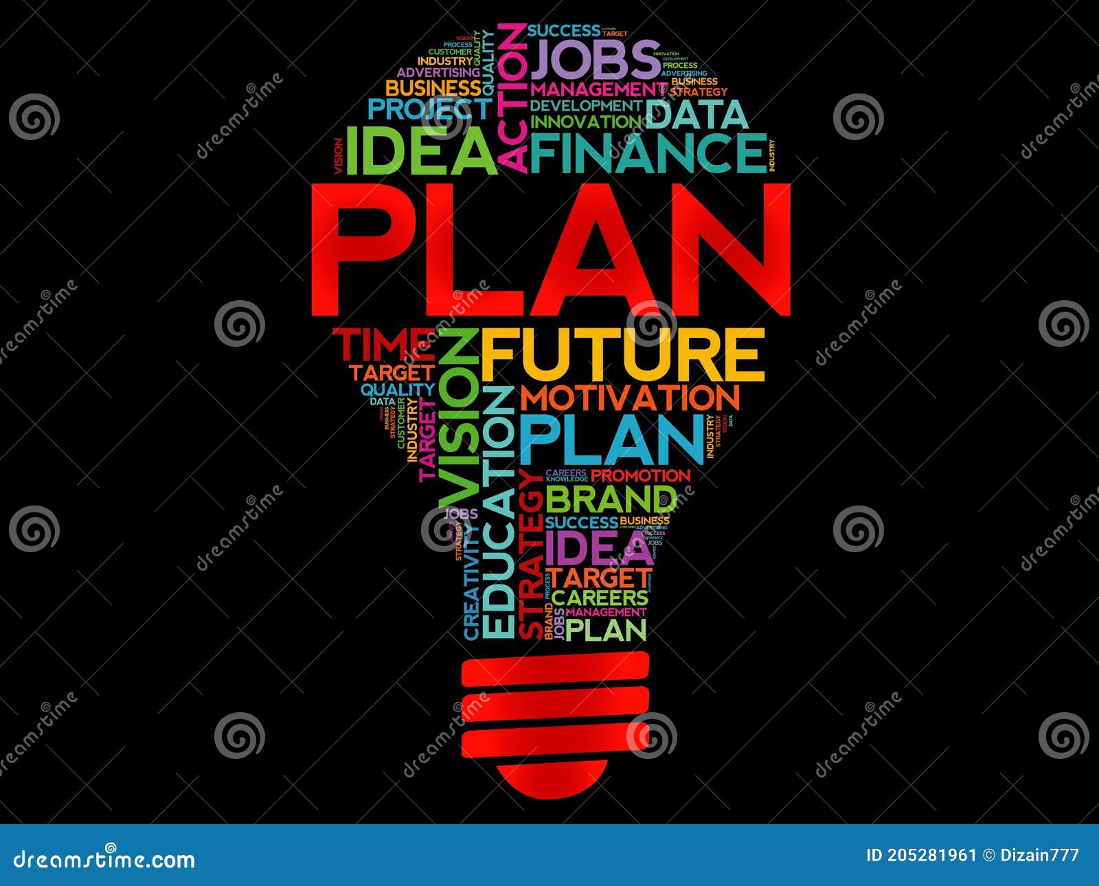 Plan bulb stock illustration. Illustration of analysis - 205281961