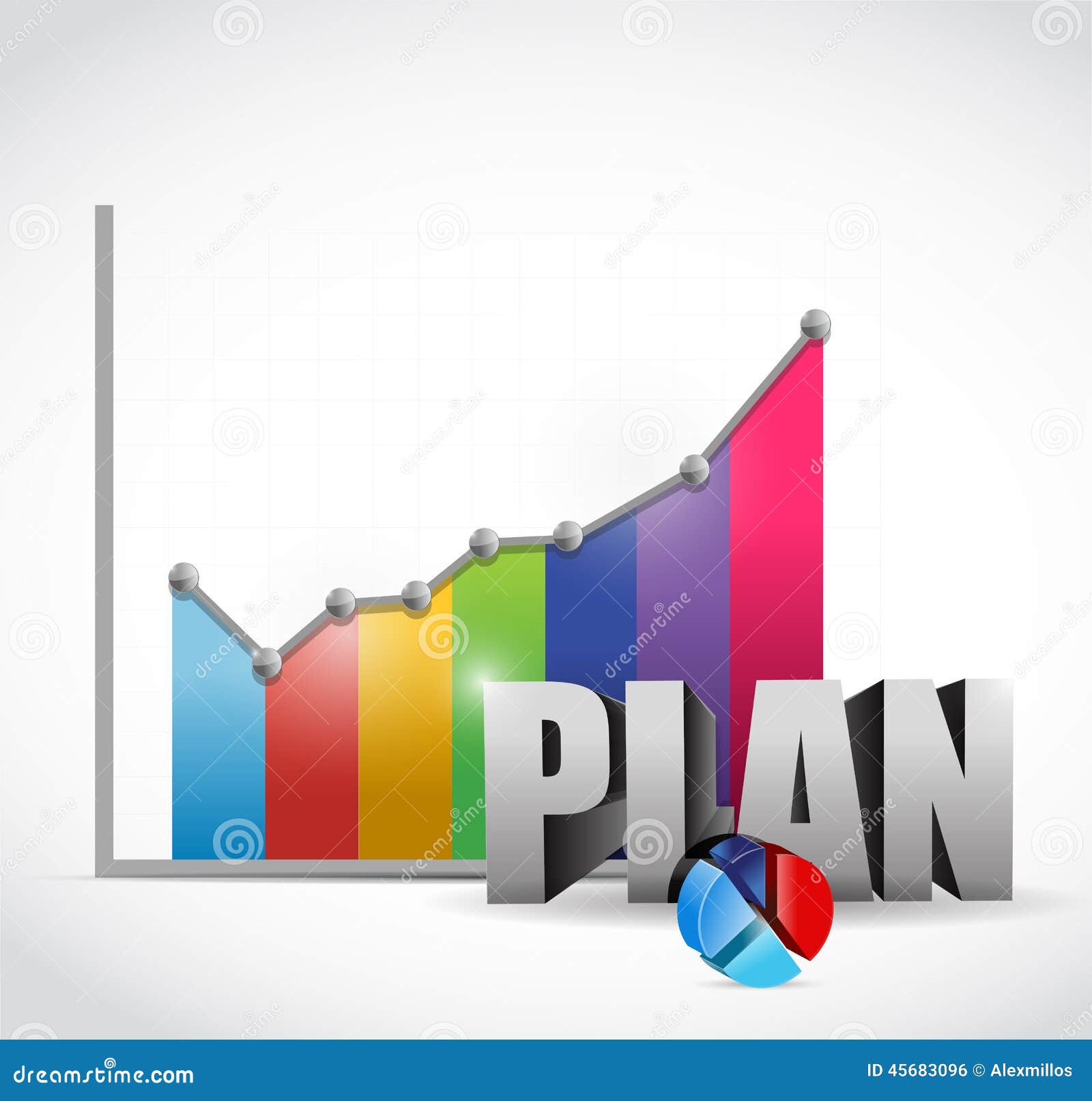 Plan Business Graph Illustration Design Stock Illustration ...
