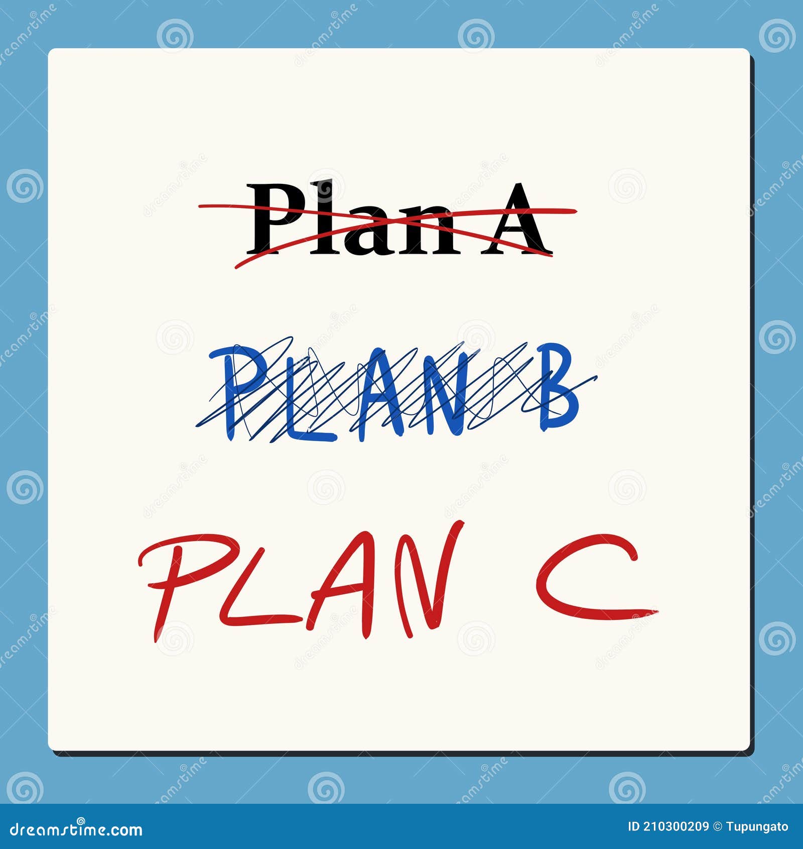 Plan change in business stock illustration. Illustration of design ...