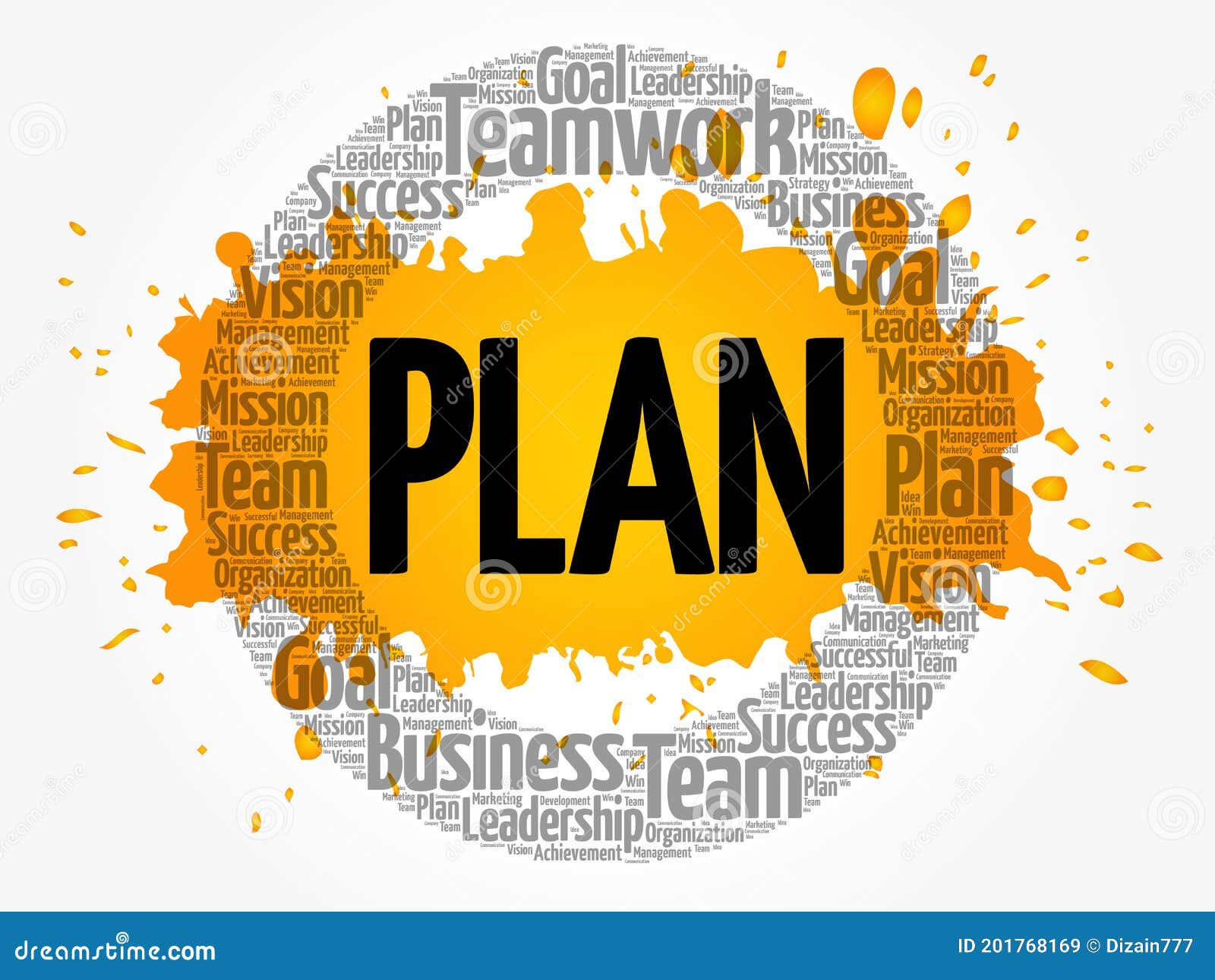 Plan circle word cloud stock illustration. Illustration of agencies ...