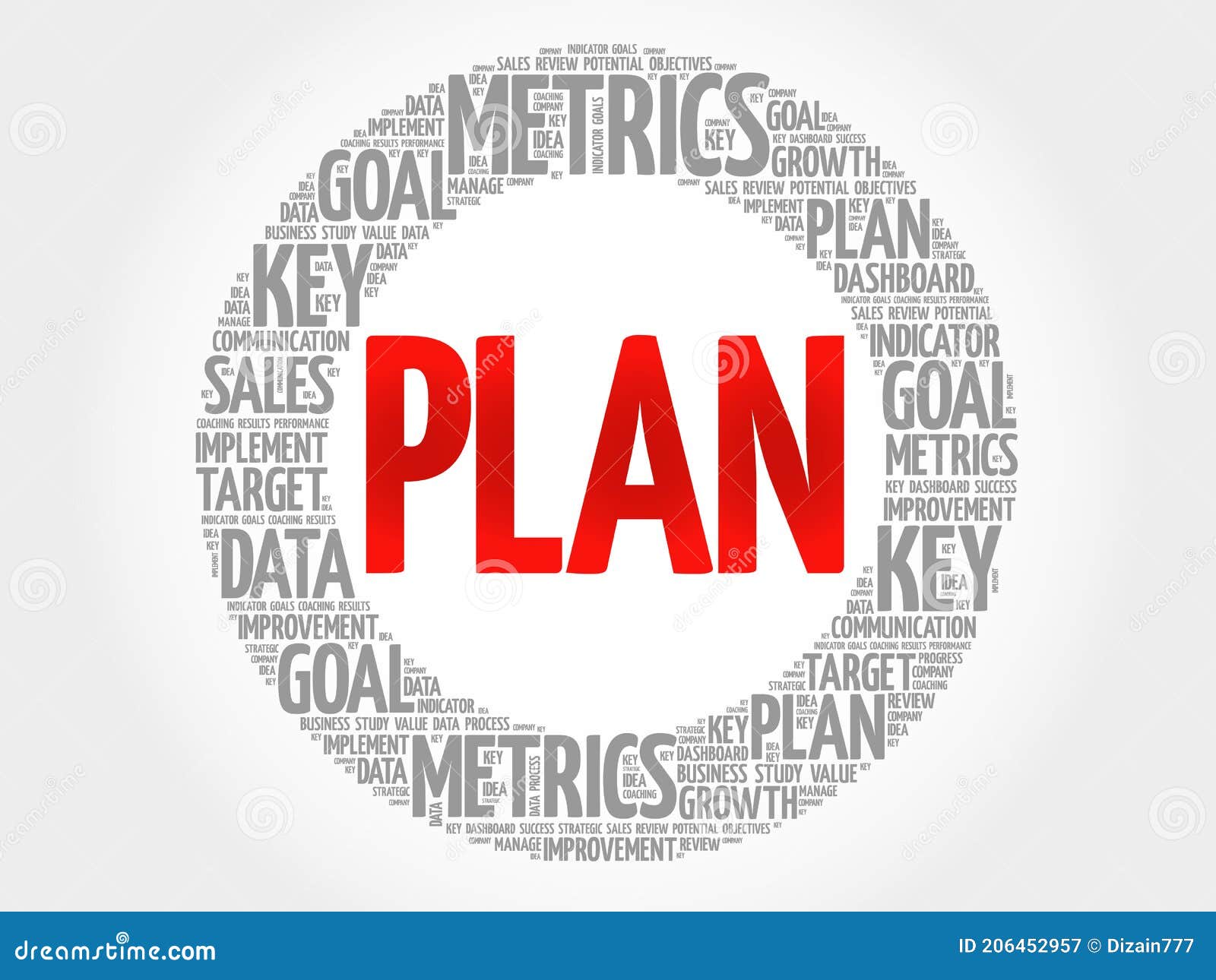 Plan circle word cloud stock illustration. Illustration of economics ...