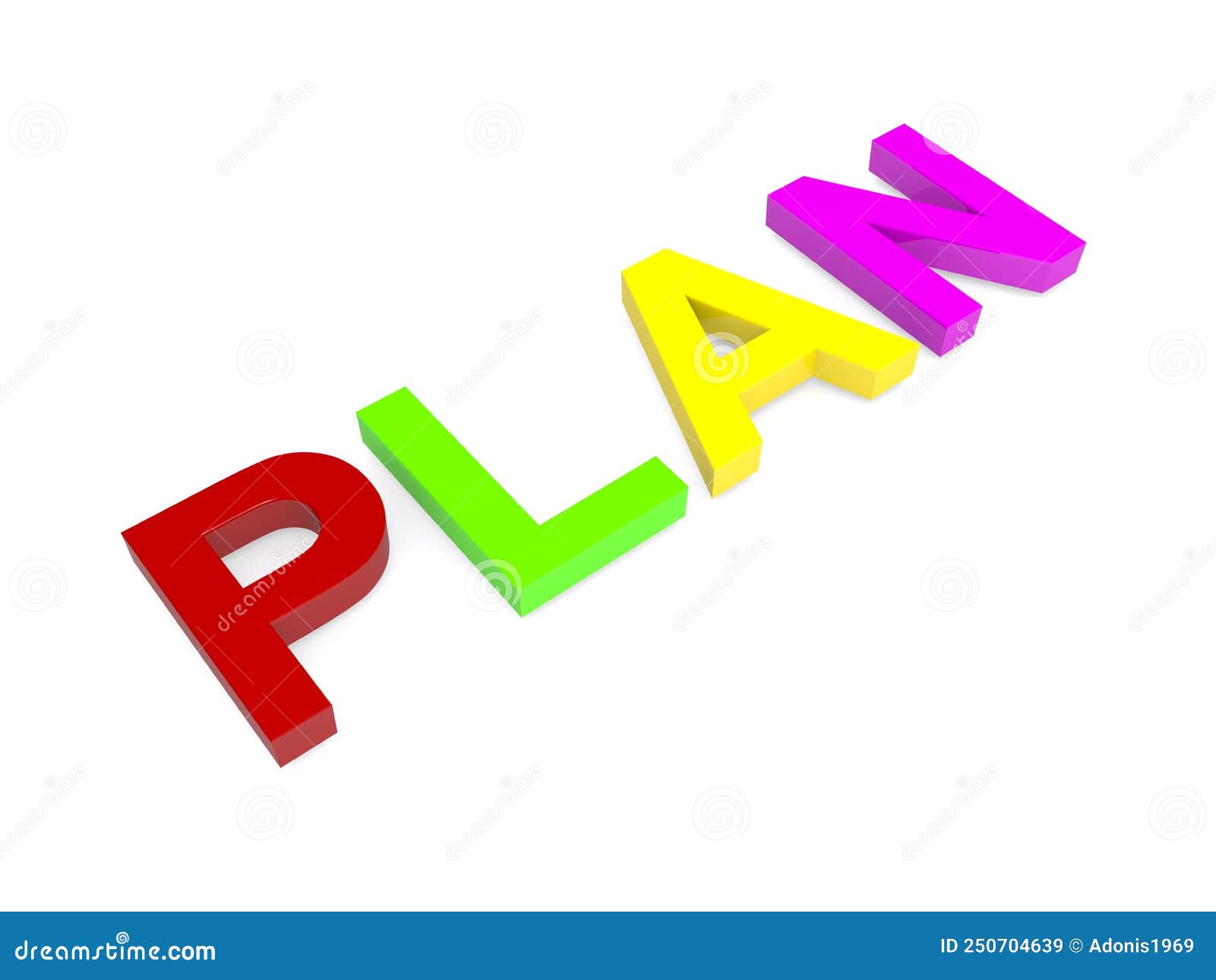 Plan Colorful Word on White Stock Image - Image of help, management ...