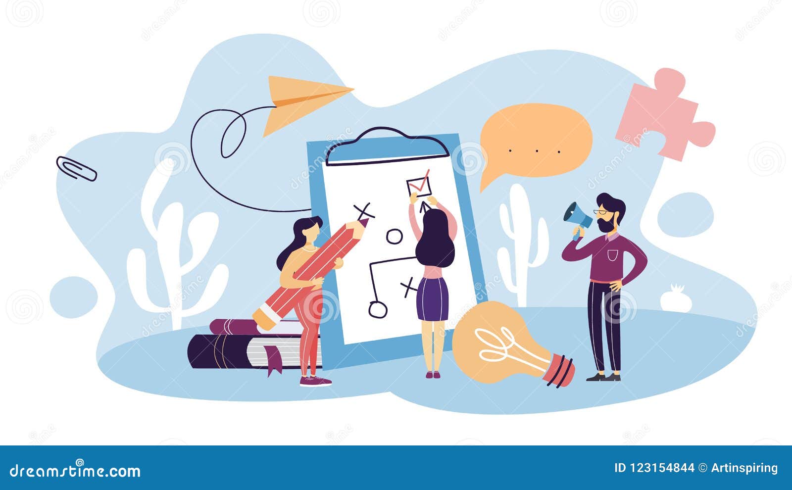 Plan concept illustration stock vector. Illustration of industry ...