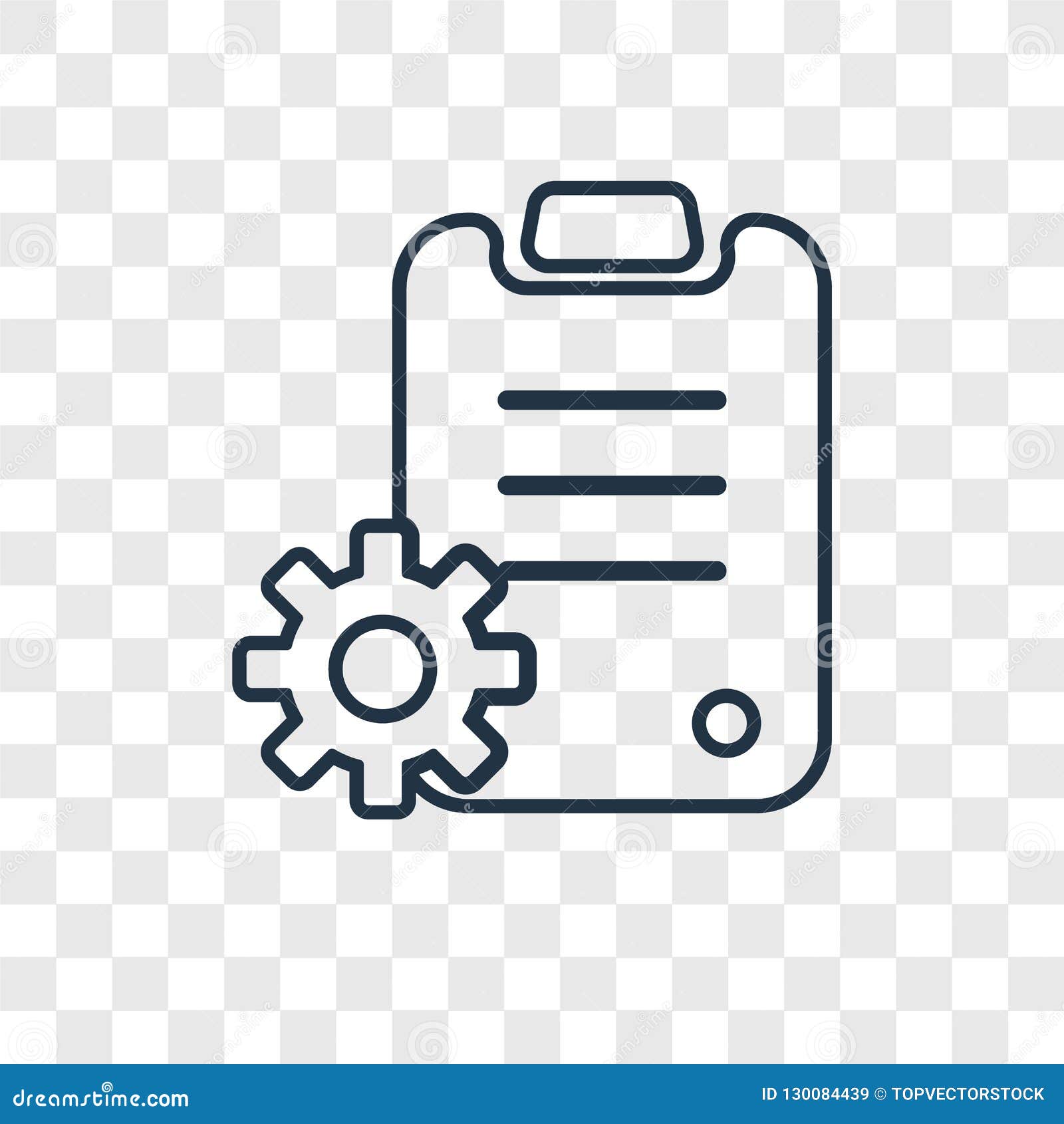 Plan Concept Vector Linear Icon Isolated on Transparent Background ...