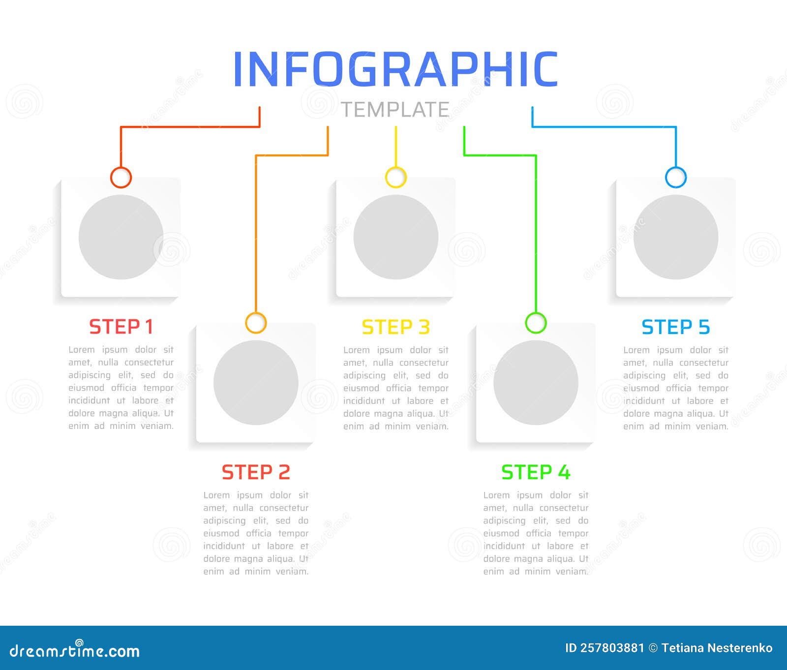 Plan Connecting Infographic Chart Design Template Stock Vector ...