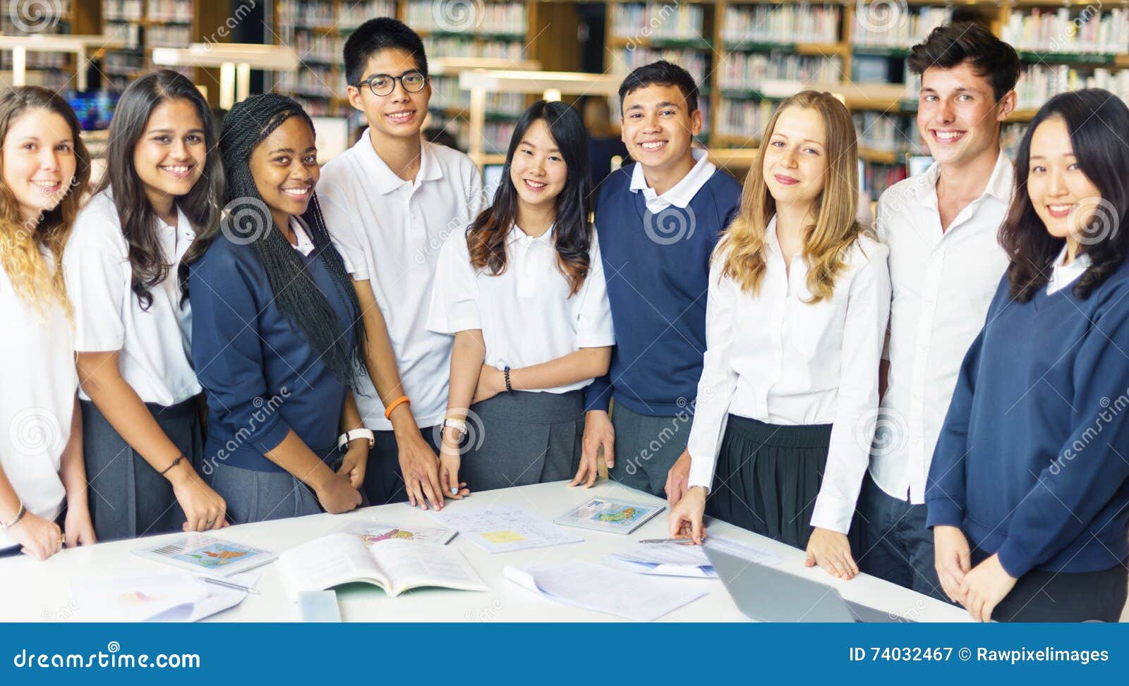 Plan Creative Class Library Student Teacher Ideas Concept Stock Image ...