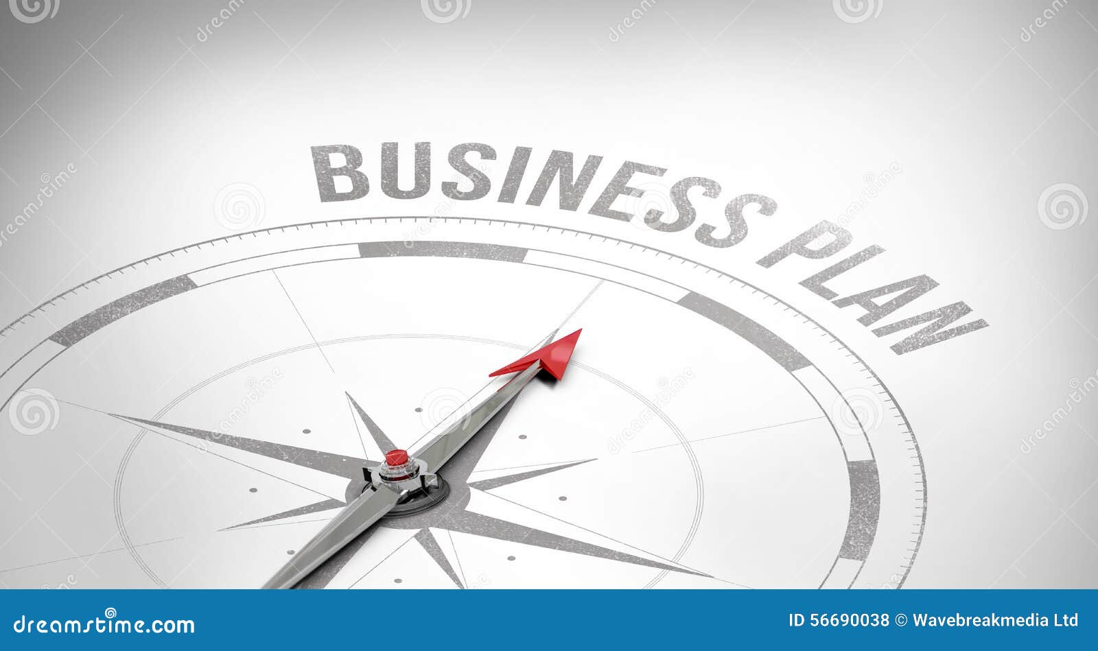 Plan D'action Contre La Boussole Illustration Stock - Illustration du ...