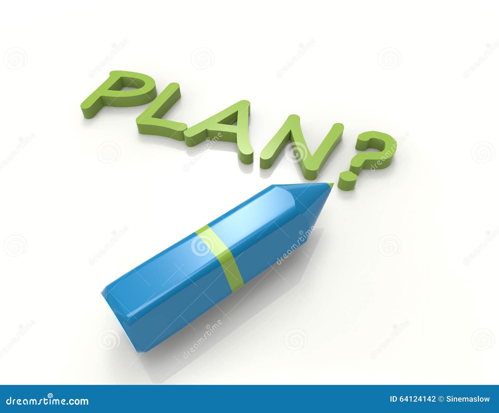 Plan 3d Word Concept with Pen Stock Illustration - Illustration of plan ...