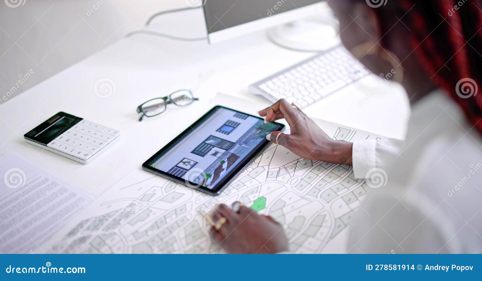 Plan de mapa de catastro foto de archivo. Imagen de concepto - 278581914