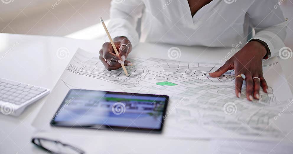 Plan de mapa de catastro foto de archivo. Imagen de plan - 279955614