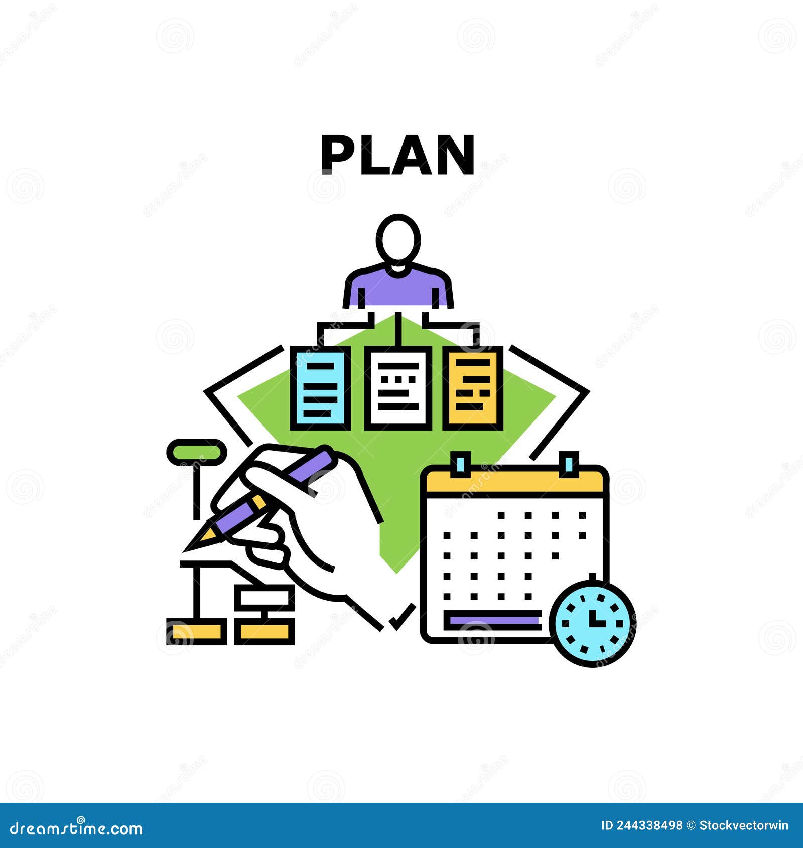 Plan Development Vector Concept Color Illustration Stock Vector ...