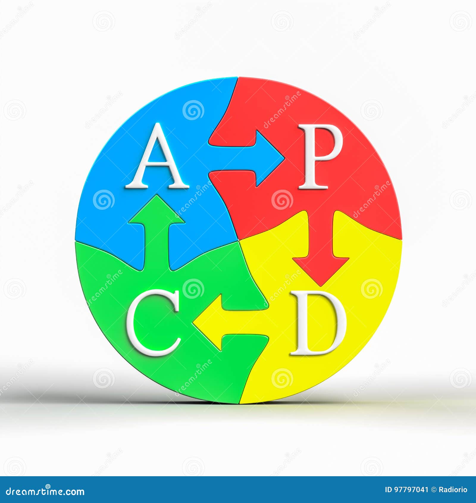 Plan Do Check Action Symbol Mark Stock Illustration - Illustration of ...