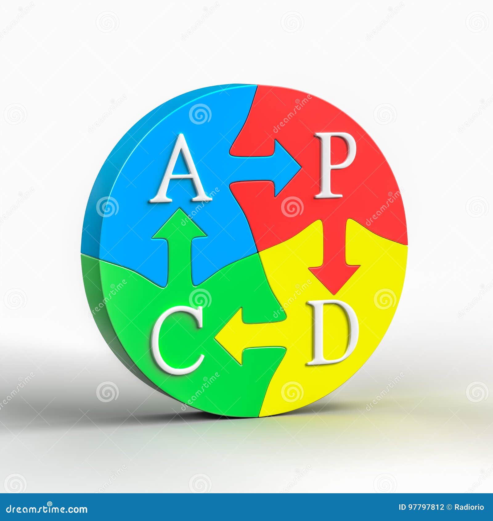 Plan Do Check Action Symbol Mark Stock Illustration - Illustration of ...