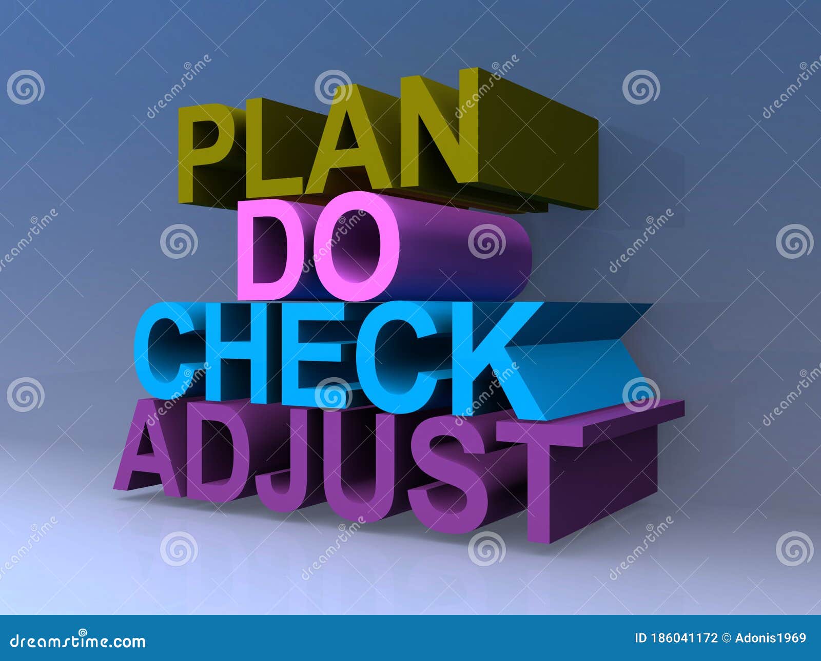 Plan do check adjust stock illustration. Illustration of feedback ...