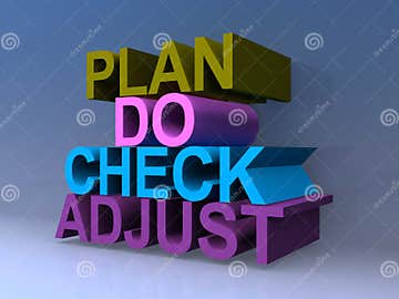 Plan do check adjust stock illustration. Illustration of feedback ...