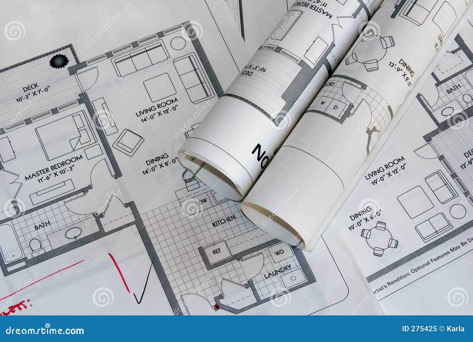 Plan drawings 2 stock image. Image of home, drawings, white - 275425