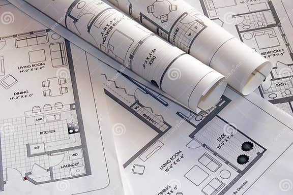 Plan drawings stock image. Image of exact, architectural - 275427