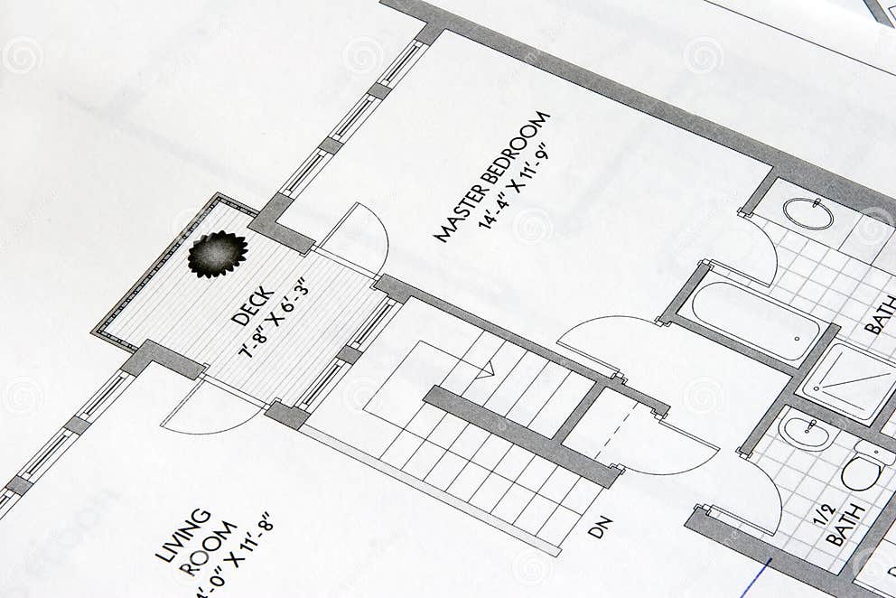 Plan drawings 3 stock photo. Image of stack, architectural - 275422