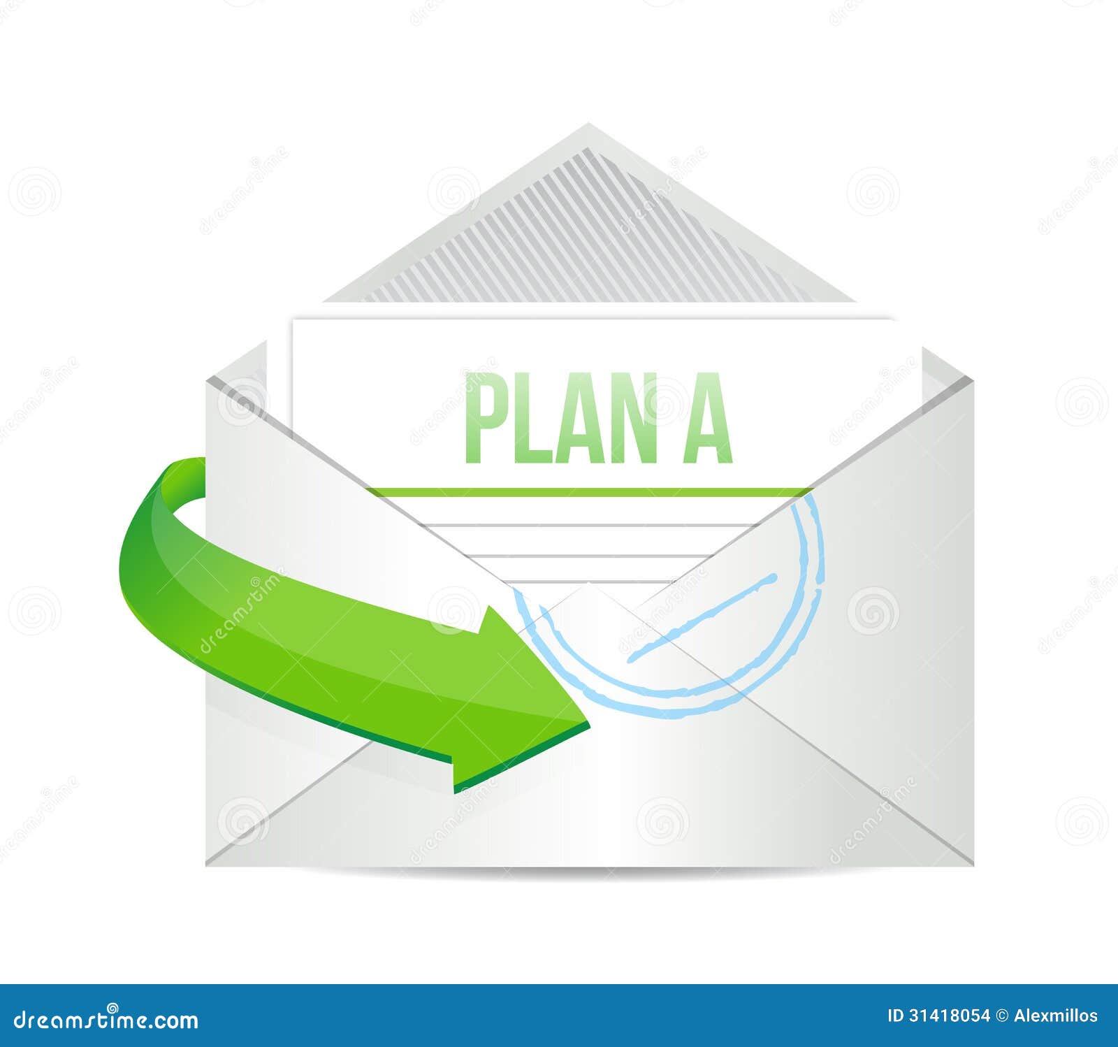 Plan a Email Information Concept Illustration Stock Illustration ...