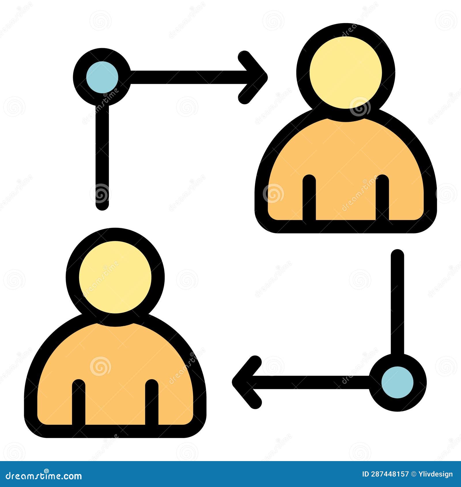 Plan Exchange Icon Vector Flat Stock Illustration - Illustration of ...