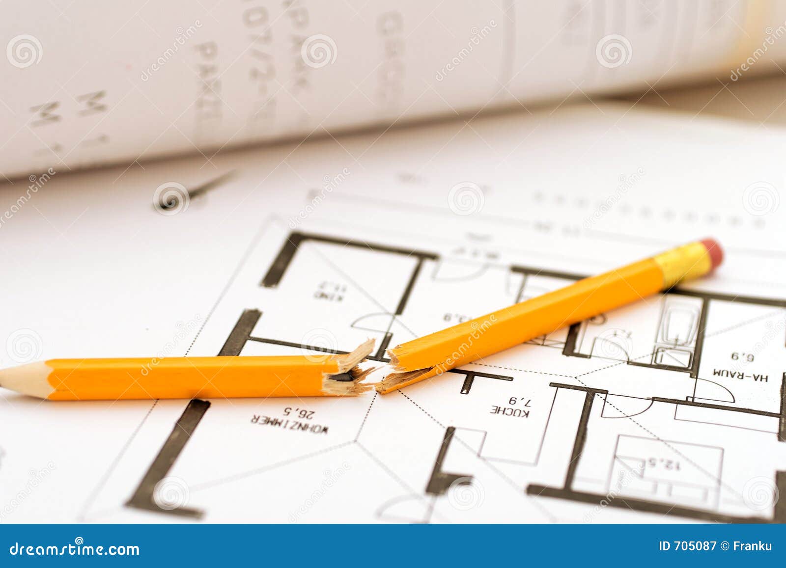 Plan failed stock image. Image of drafting, planning, building - 705087