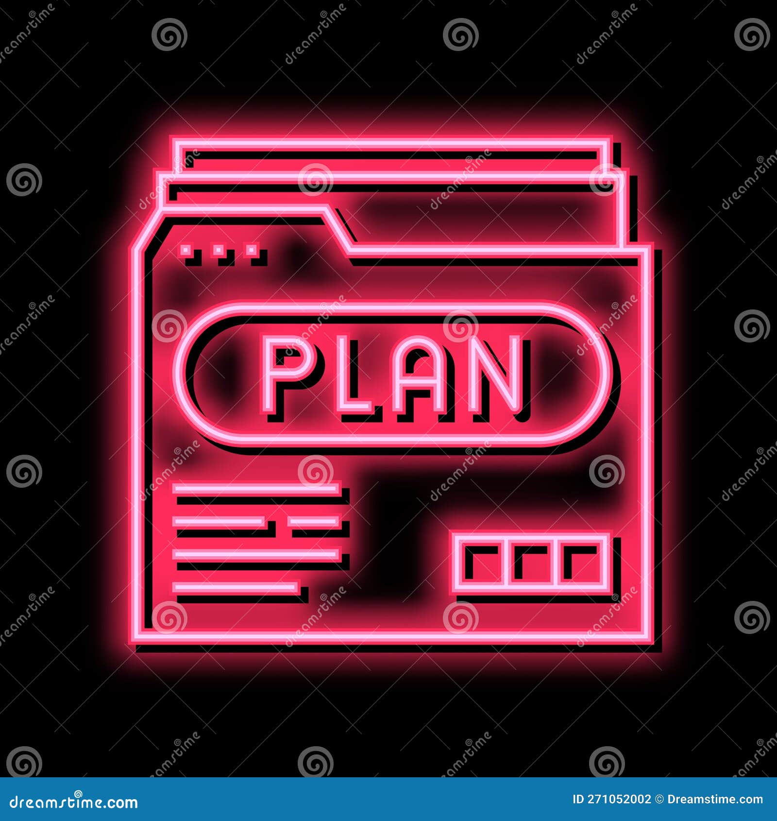 Plan Folder Color Icon Vector Color Illustration Stock Vector ...