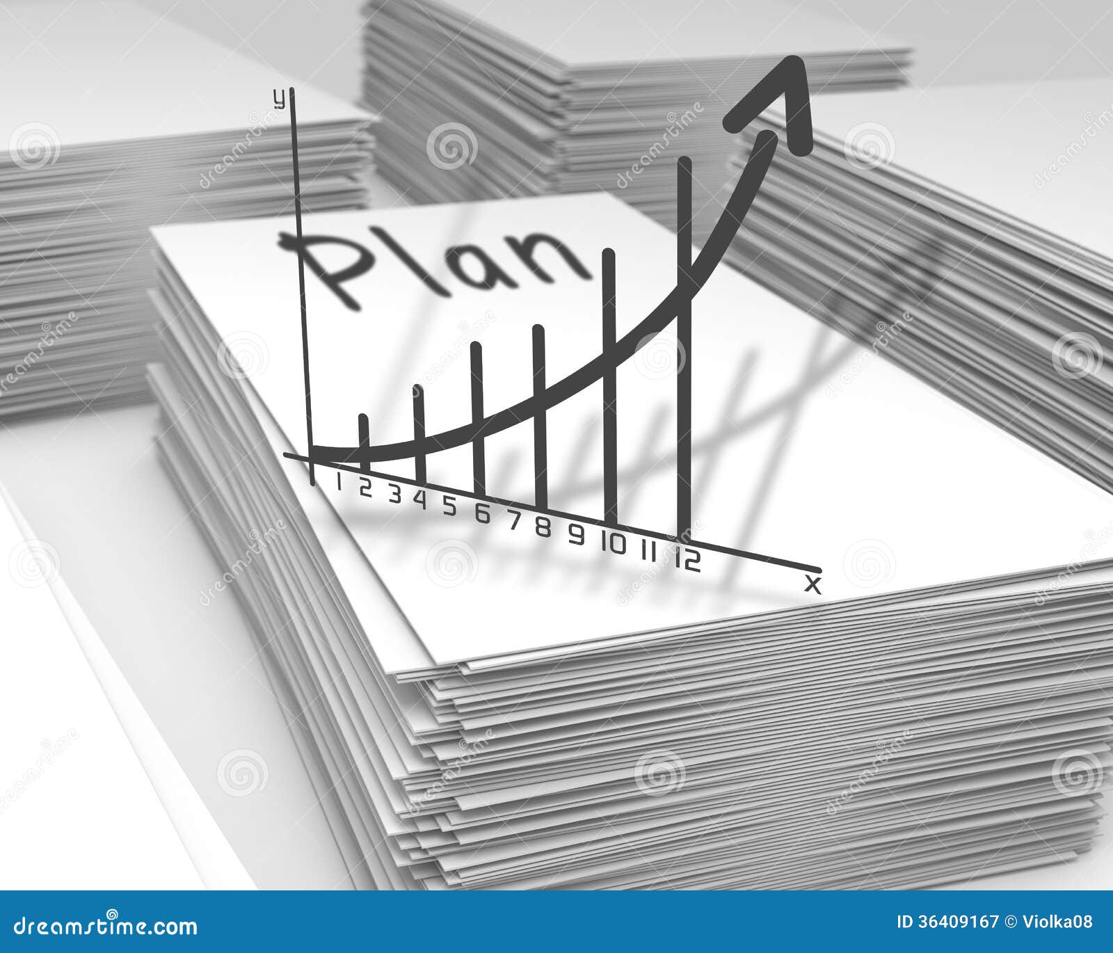 Plan graph concept stock illustration. Illustration of budget - 36409167