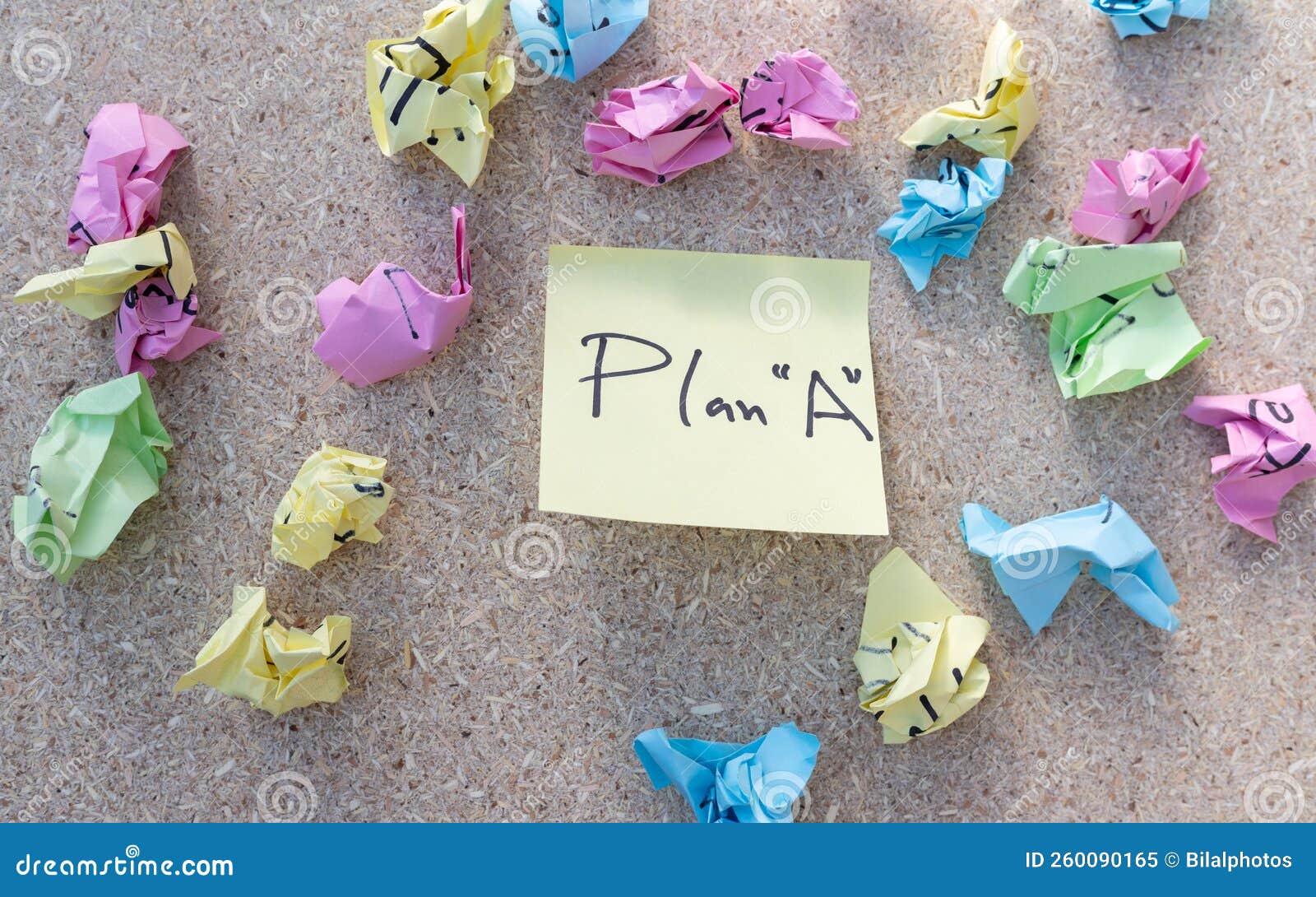 Plan a Hand Written Note on a Yellow Notepad Stock Image - Image of ...