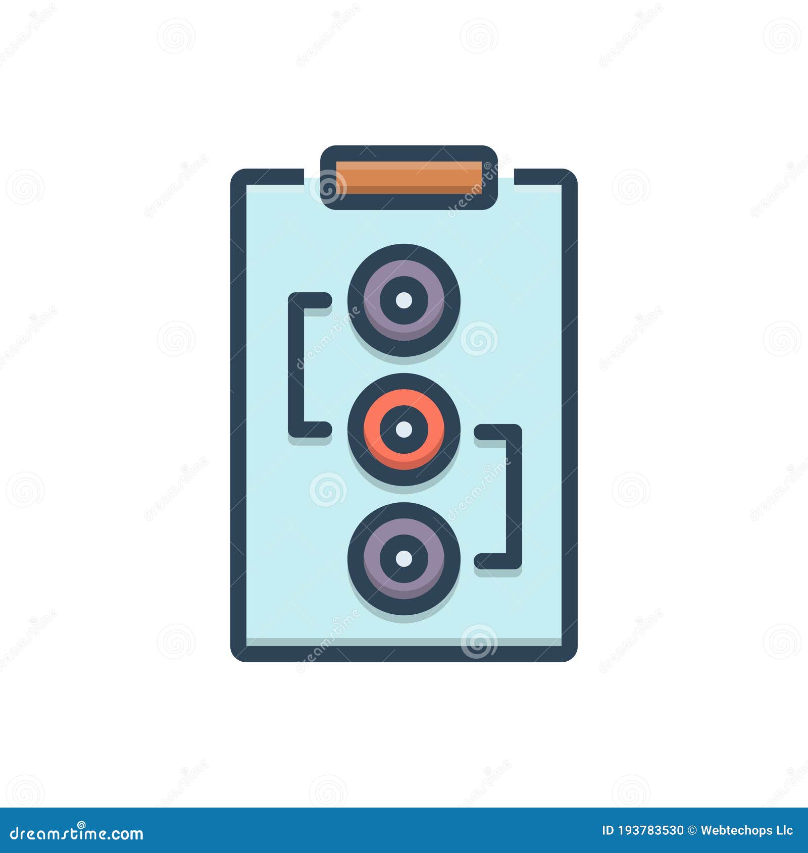 Color Illustration Icon for Plan, Scheme and Program Stock Illustration ...