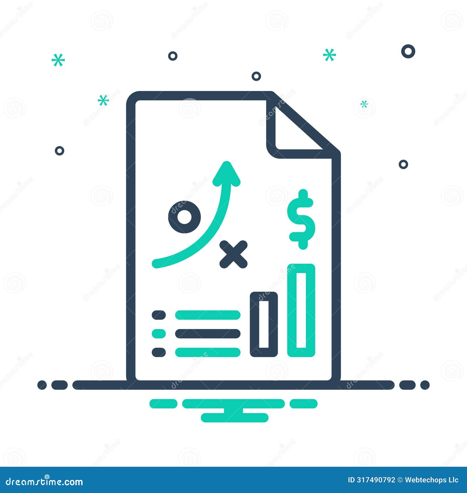 Mix Icon for Plan, Scheme and Task Stock Vector - Illustration of ...