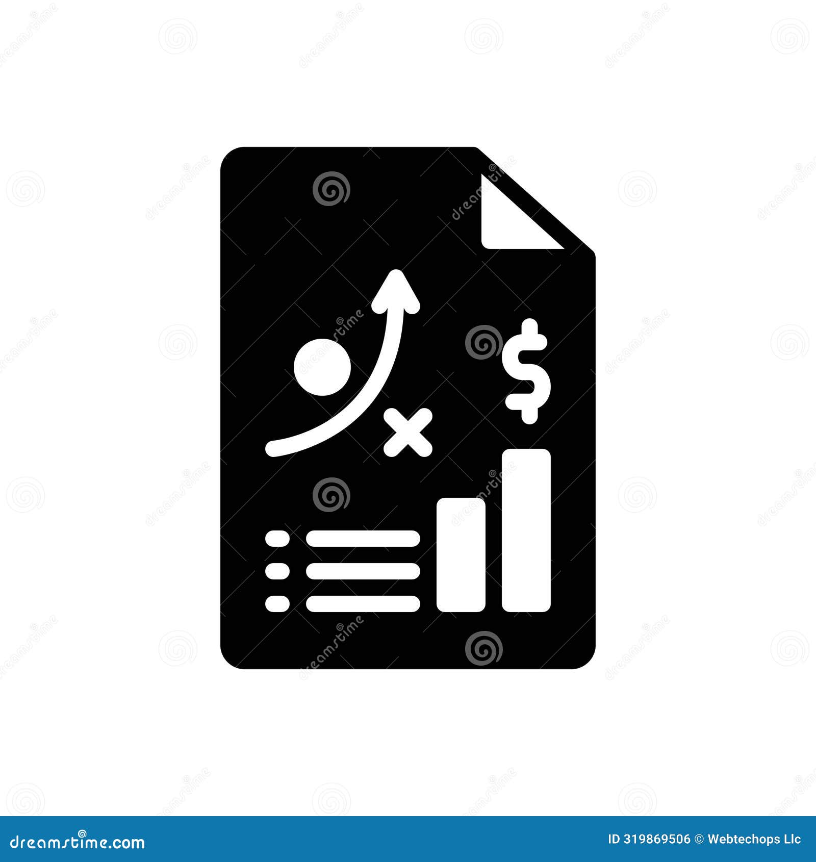 Black Solid Icon for Plan, Scheme and Project Stock Illustration ...