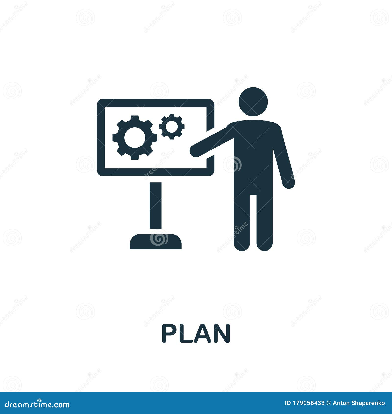 Plan Icon. Simple Element from Consulting Collection Stock Vector ...
