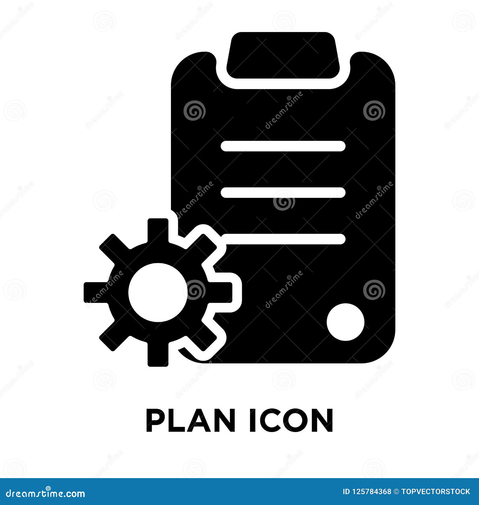 Plan Icon Vector Isolated on White Background, Logo Concept of P Stock ...