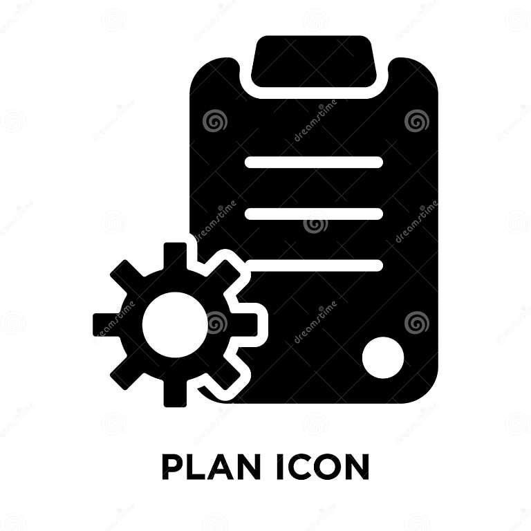 Plan Icon Vector Isolated on White Background, Logo Concept of P Stock ...